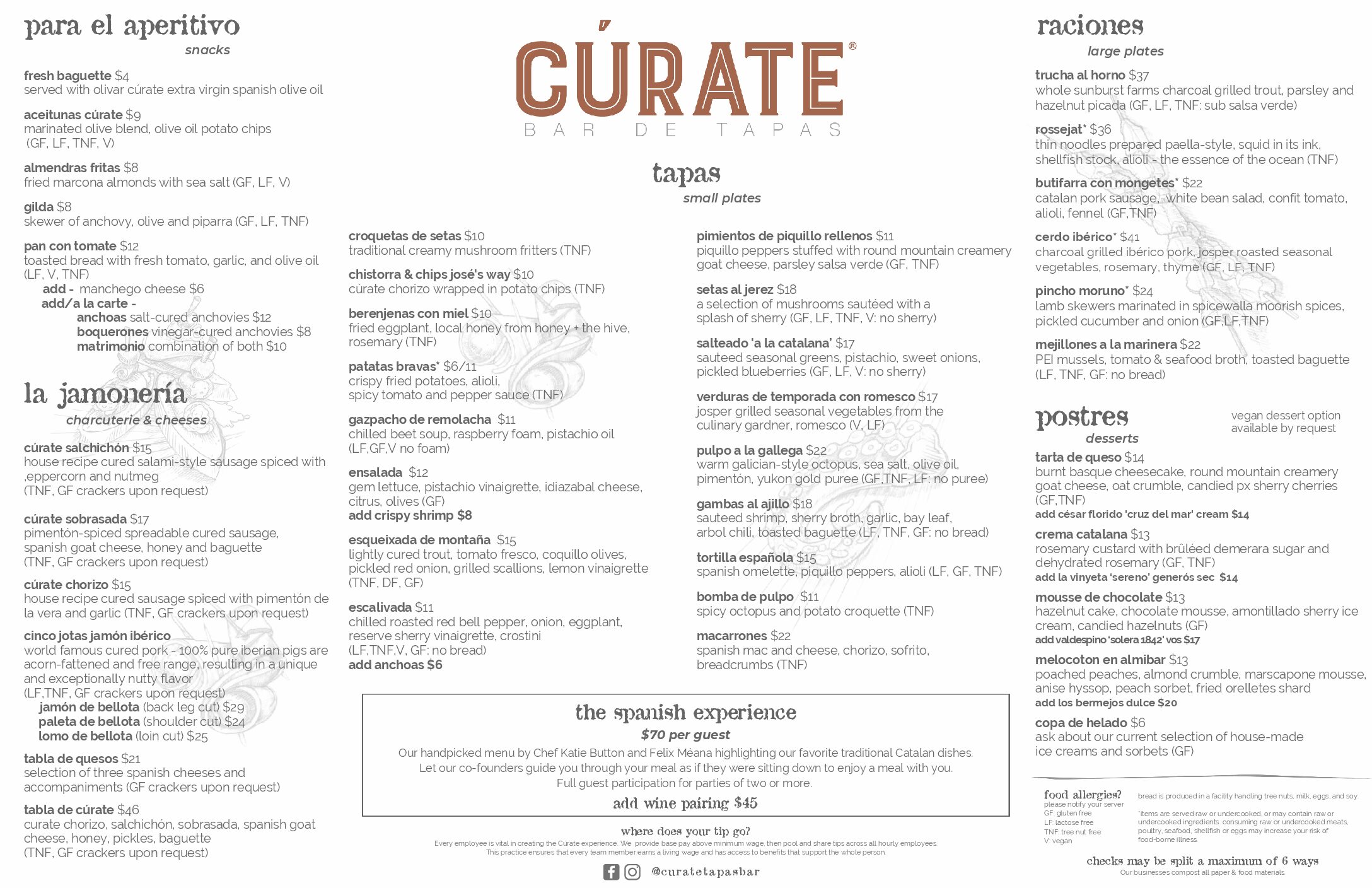 Bar de Tapas - CÚRATE